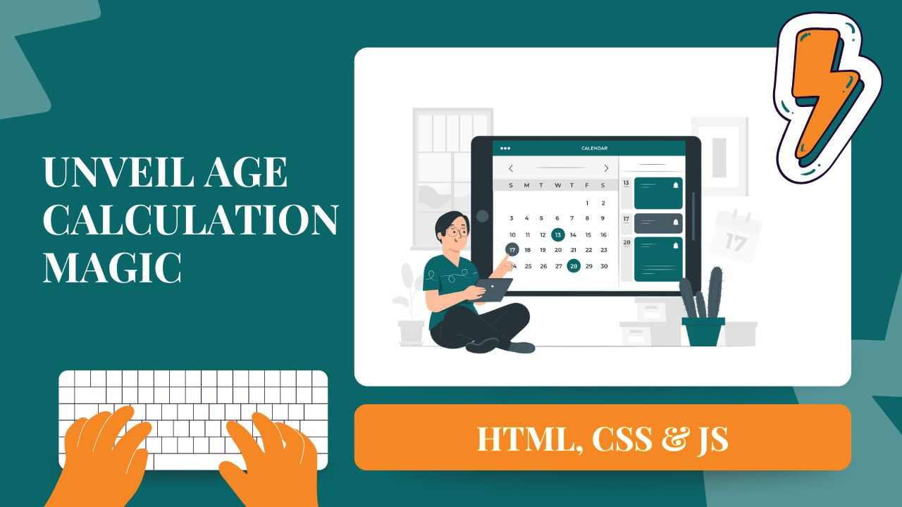 Elegant Age Calculator Using Html Css Bootstrap 5 And Javascript Magic
